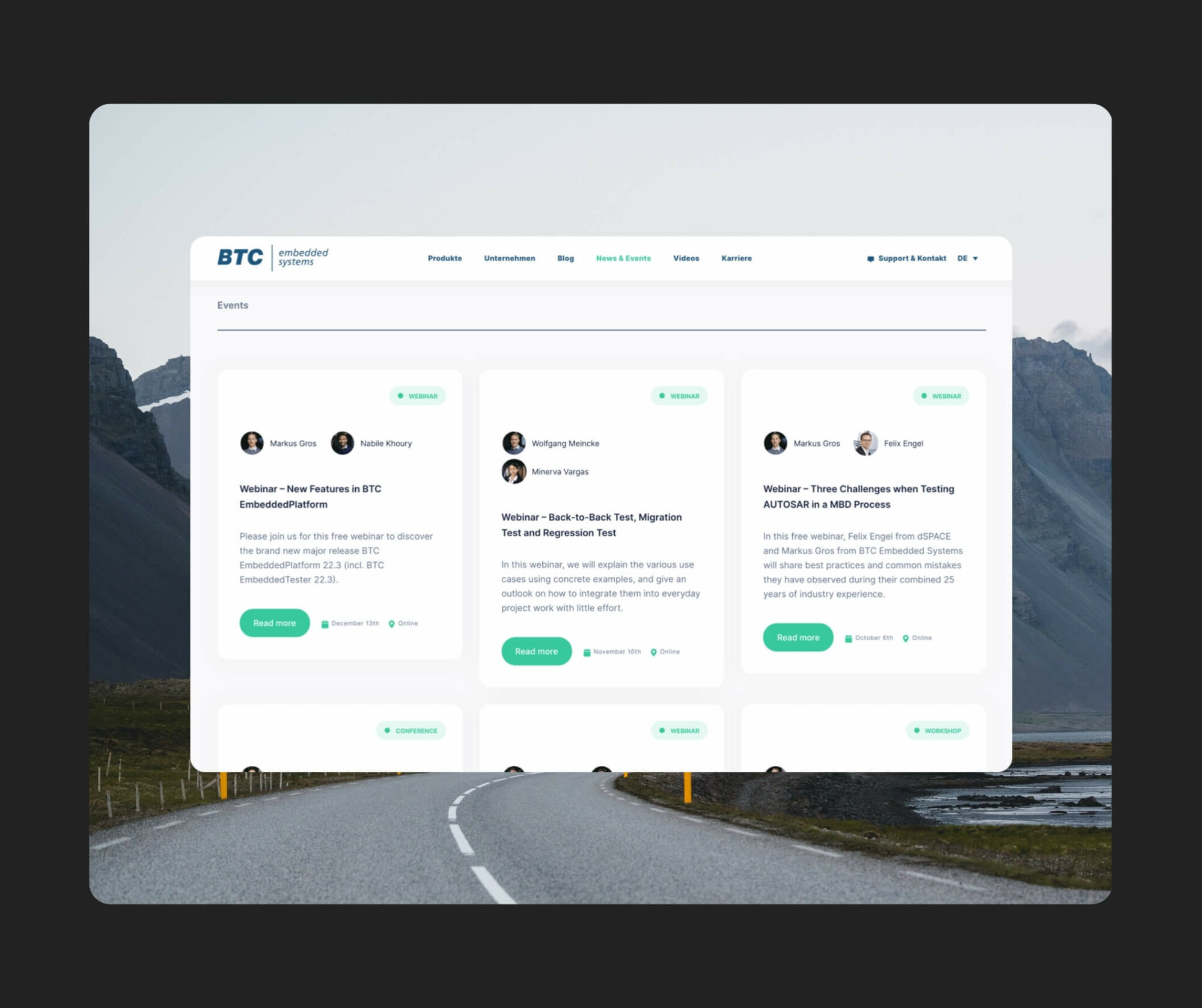 BTC Embedded Systems - Corporate Website - Webdesign & Entwicklung