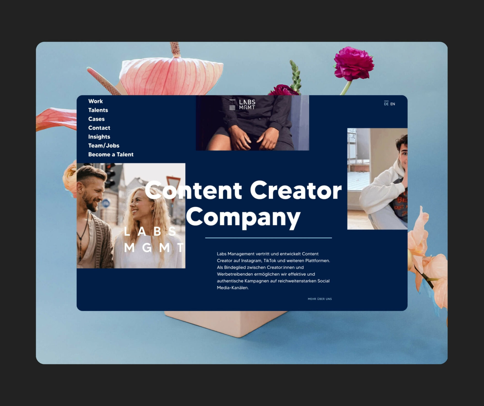 Labs Management: Web Design for Content Creators / Influencer ...
